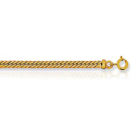 Bracelet femme or jaune 18 carats maille anglaise